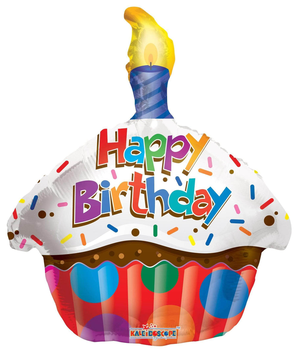 Happy Birthday Cupcake 18″ Balloon – American Celebrations