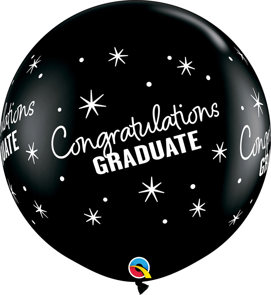 Congratulations Graduate Sparkles 36″ Latex Balloons (2 count ...