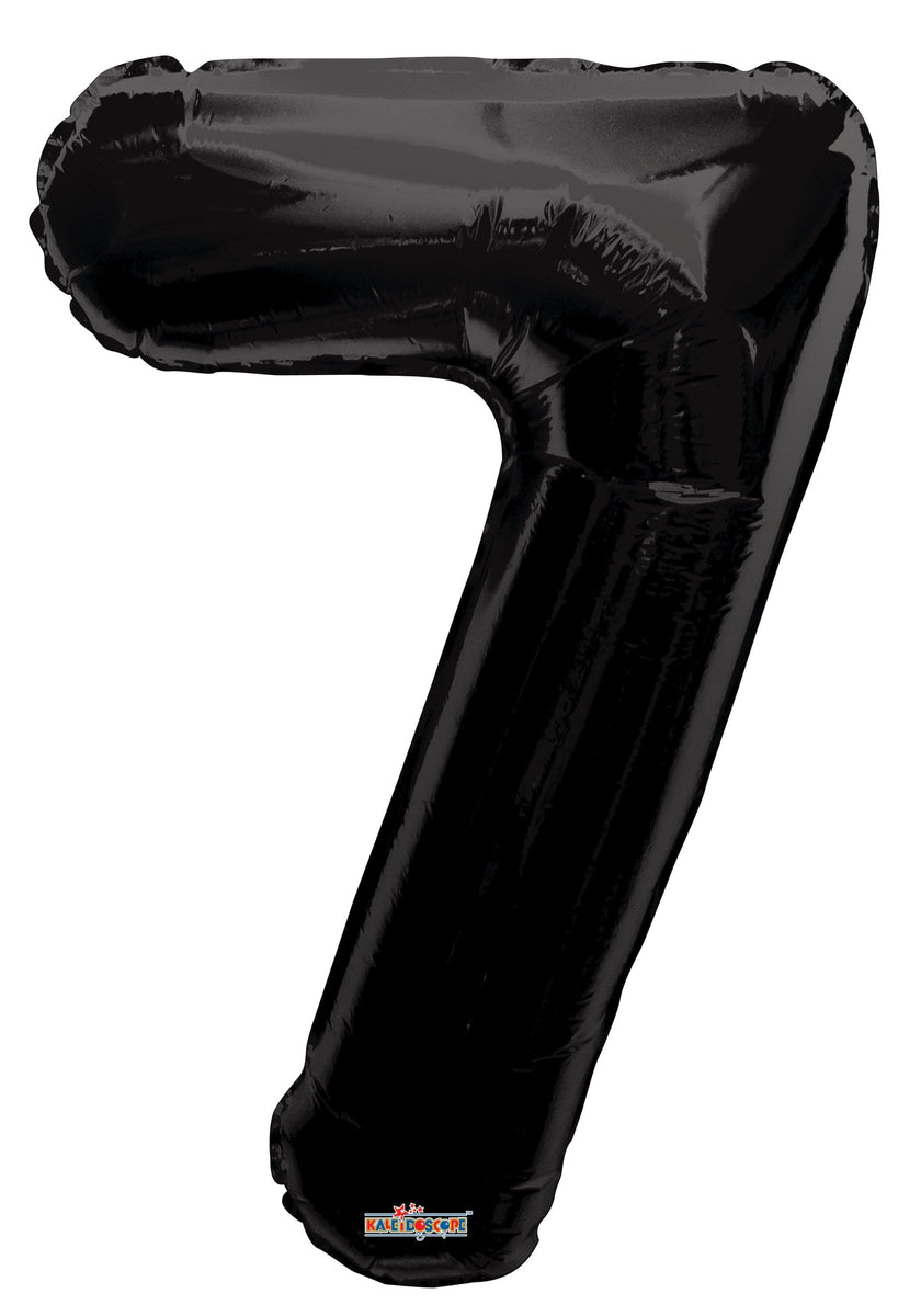 Black Number 7 Balloon 34″ – American Celebrations