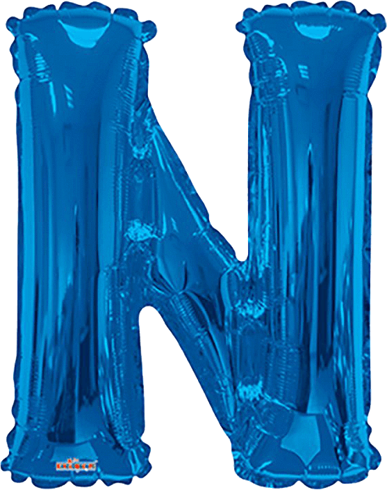 Blue Letter N 34″ Balloon – American Celebrations