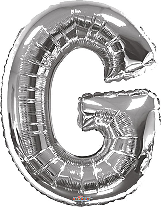 Silver Letter G 34″ Balloon – American Celebrations