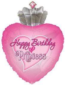 Happy Birthday Princess Crown 30″ Balloon – American Celebrations