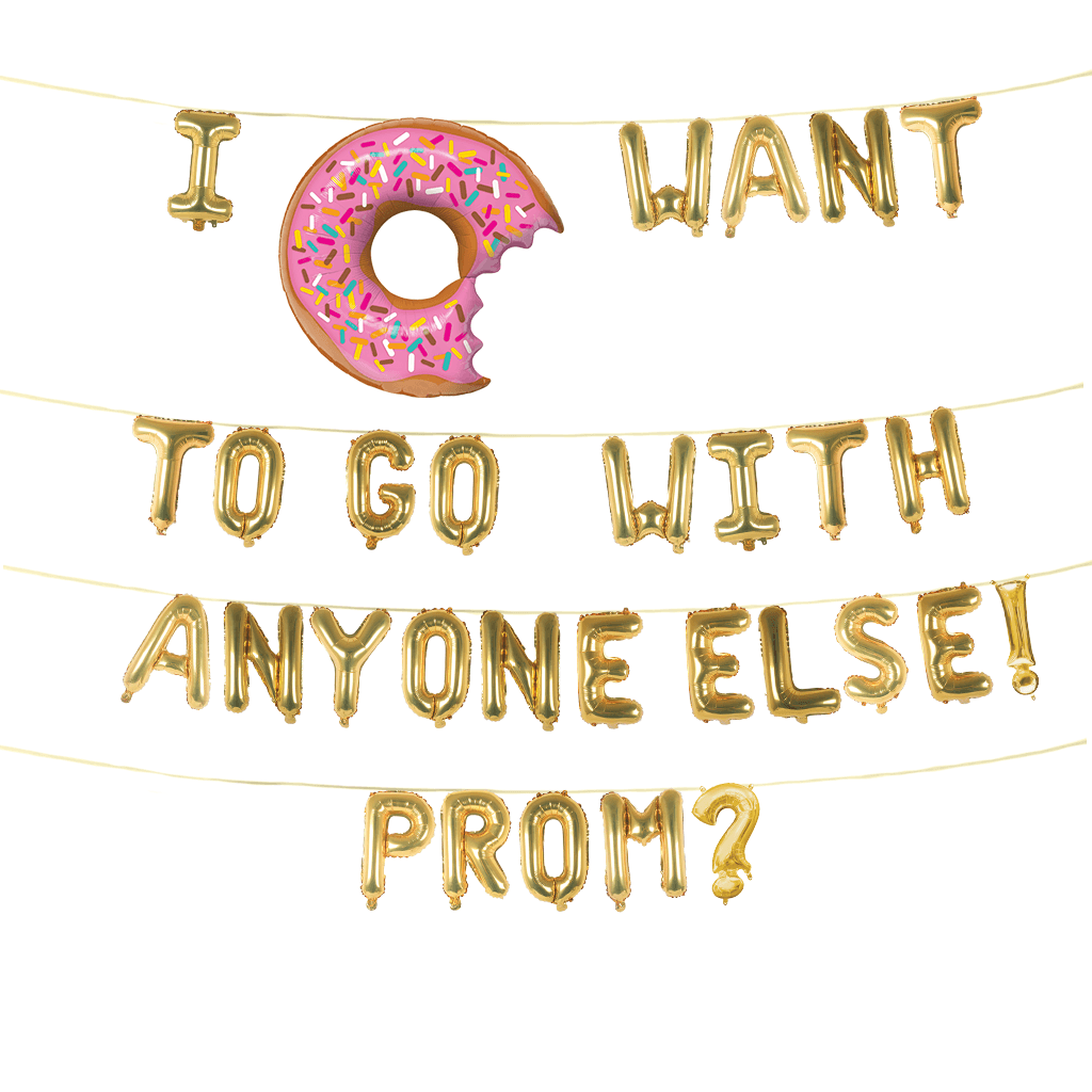 Donut Pun Promposal PROM? Balloon Banner Set – American Celebrations