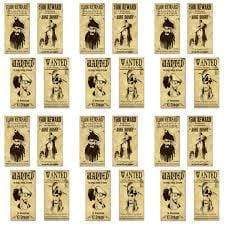 Wanted Cut-outs (12 count) – American Celebrations