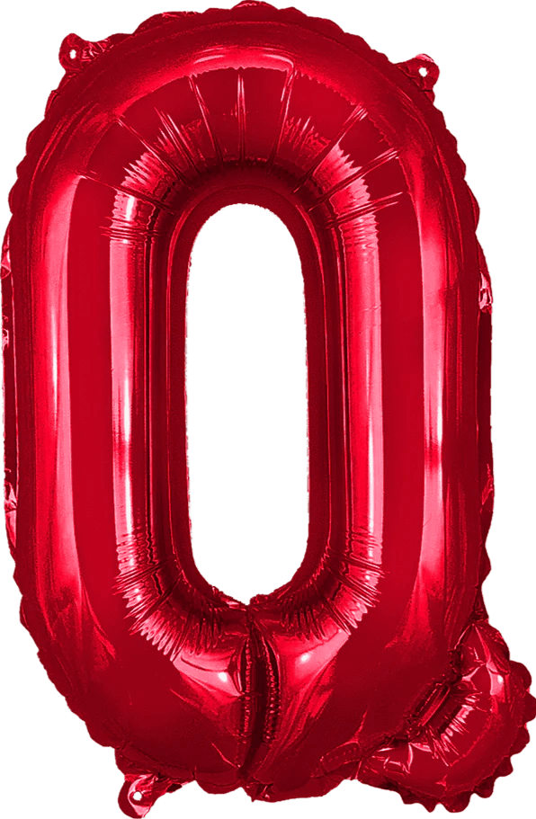 Red Letter Q 16" Balloon – American Celebrations