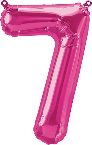 Magenta Number 7 (Seven) 16" Balloon – American Celebrations