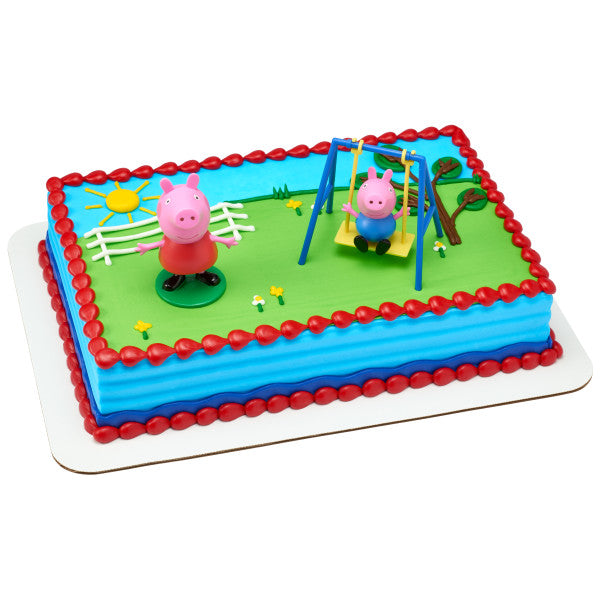 Peppa Pig Swing Set Cake Topper Kit (6 count) – American Celebrations